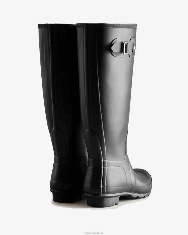 488TD120 botas de chuva altas e largas mulheres Hunter preto - bota ...